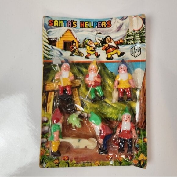 Vintage | Holiday | Vintage Santas Helpers Snow White 7 Dwarves Elves ...